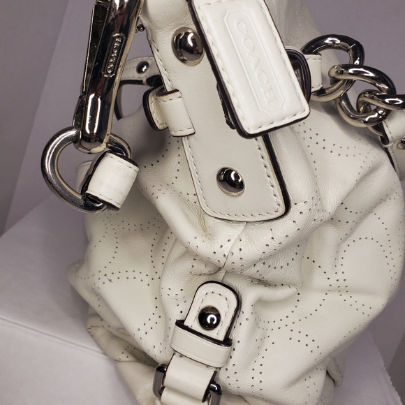 Coach | Bags | Coach White Leather Brooke Convertible Shoulder Bag F698 ...